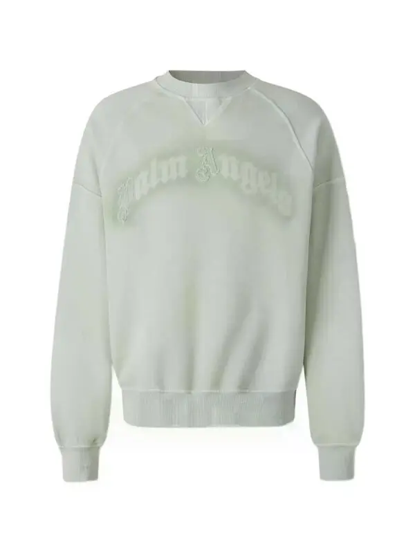 Palm Angels Logo-embroidered Raglan-sleeve Sweater