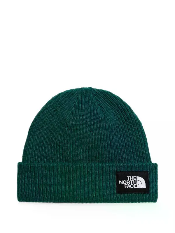 The North Face Logo-patch Ribbed Beanie Hat