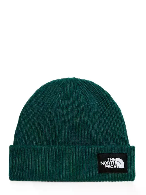 The North Face Logo-patch Ribbed Beanie Hat