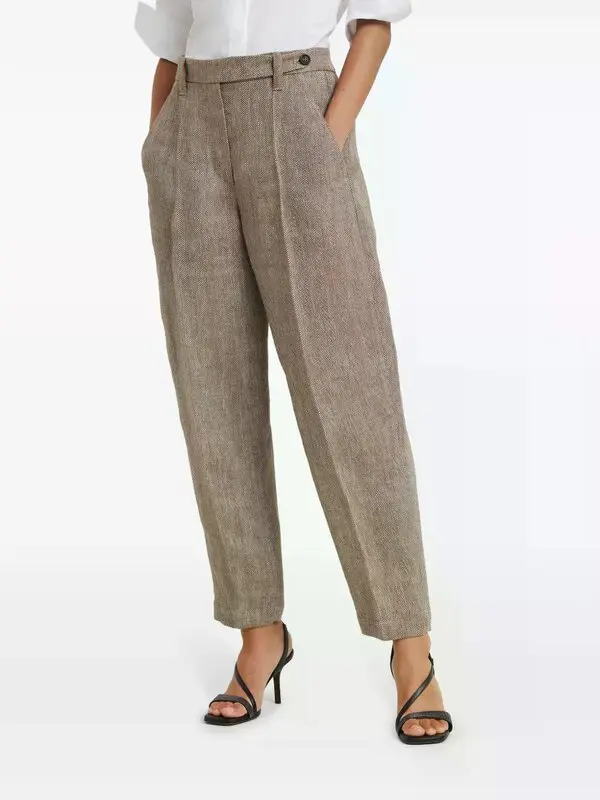 Brunello Cucinelli Tailored Linen Trousers