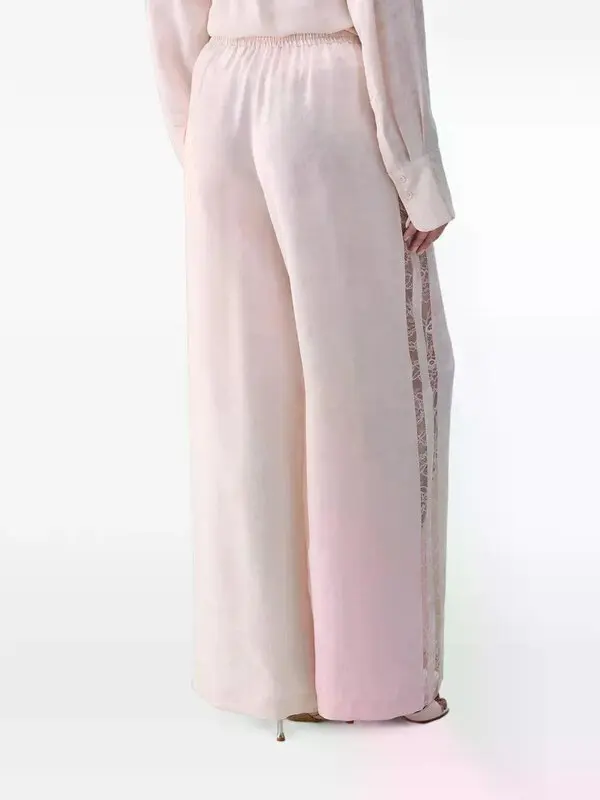 Liu Jo Jacquard Trousers With Valencienne Lace