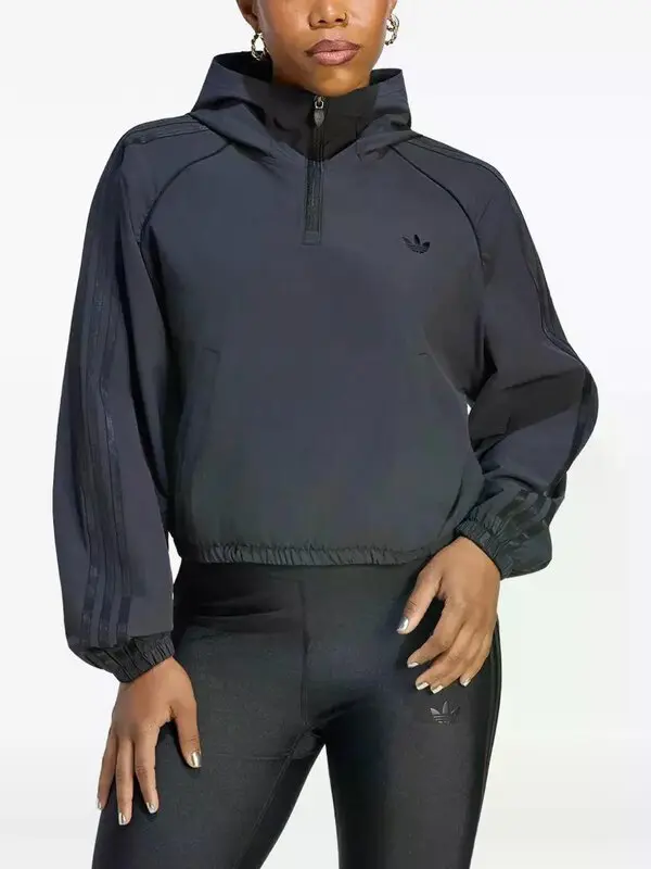 Adidas Logo-embroidered Hoodie - Black