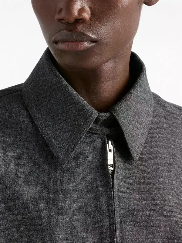 Prada Bonded Devoré Hopsack Blouson