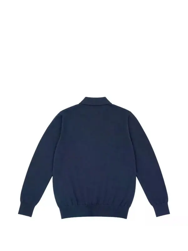 Brunello Cucinelli Long-sleeve Polo Shirt - Blue