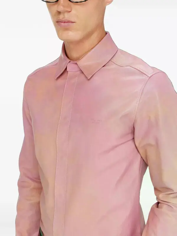 DIESEL® Shirt In Treated Leather