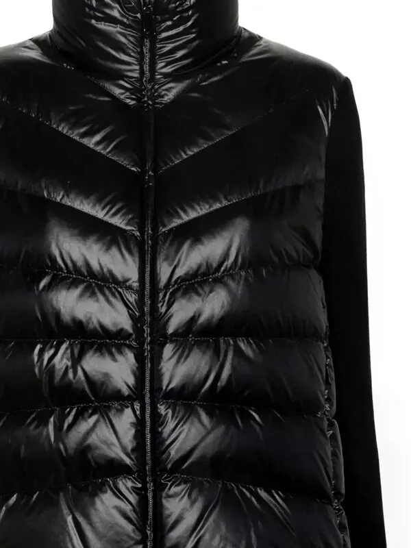 Moncler Quilted Wool-sleeve Sweater