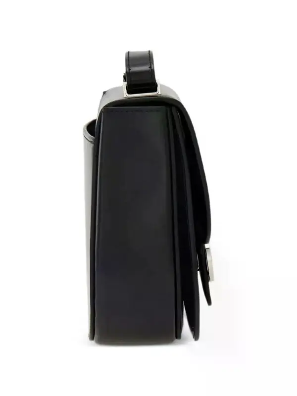 FERRAGAMO Double Gancini North-south Crossbody Bag - Black
