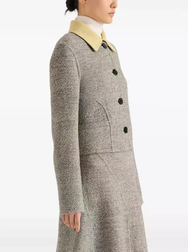 Proenza Schouler Gaelle Jacket In Double Face Melange Outerwear