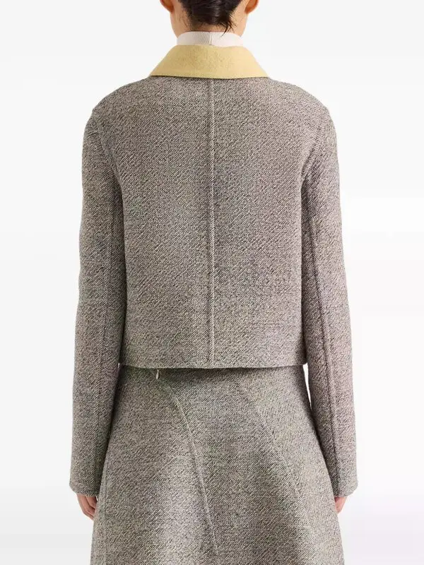 Proenza Schouler Gaelle Jacket In Double Face Melange Outerwear