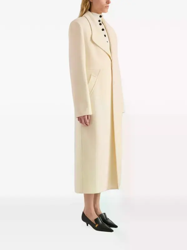 Proenza Schouler Alix Coat In Compact Melton Wool