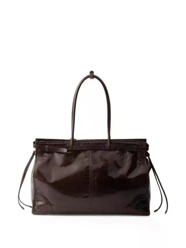 Prada Bonnie Extra-large Leather Bag - Brown