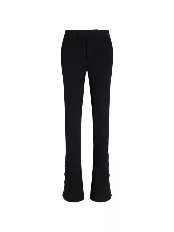Proenza Schouler Althea Pants In Bi-stretch Double Wool - Black