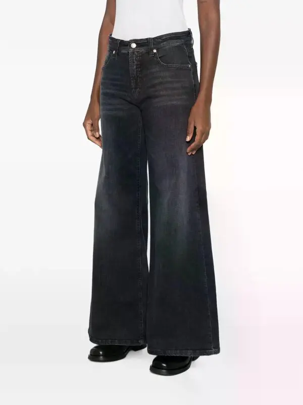 CAMBIO Faded Palazzo Jeans