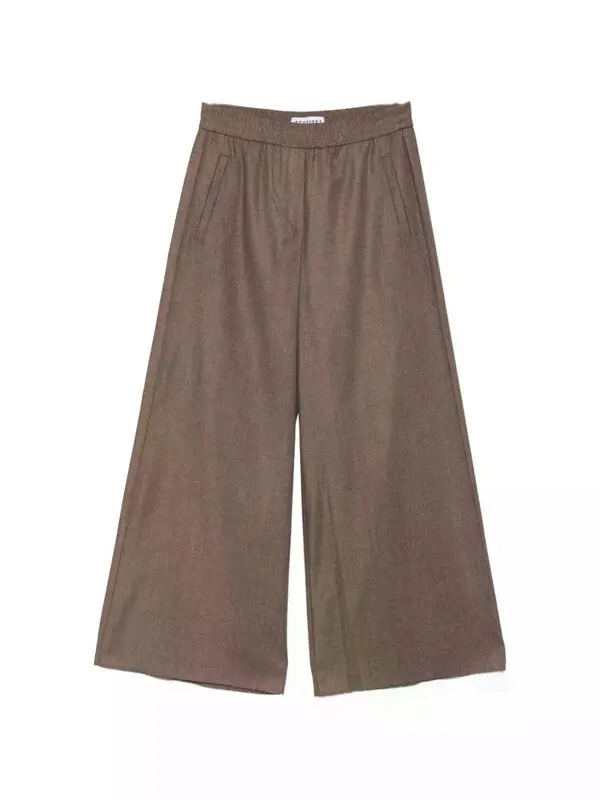 CAMBIO Aveline Wide-leg Trousers - Brown