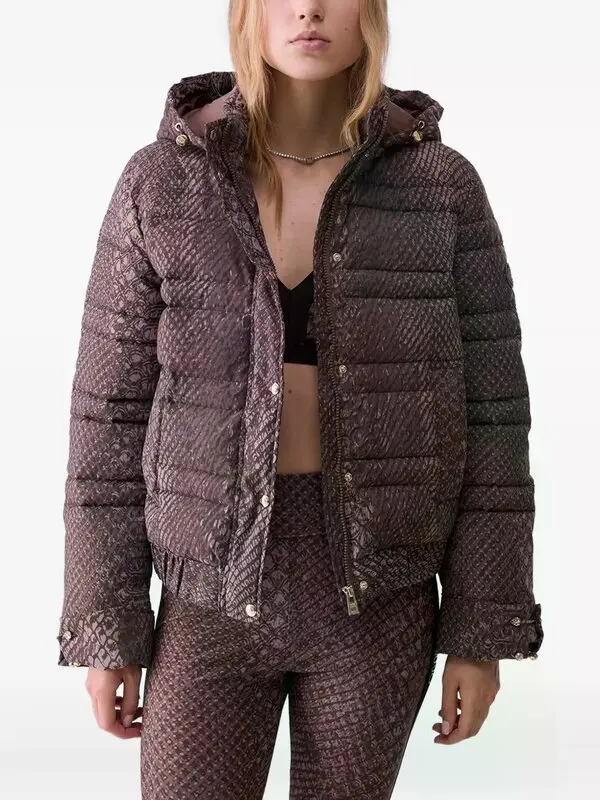 Liu Jo Printed Nylon Jacket - Brown