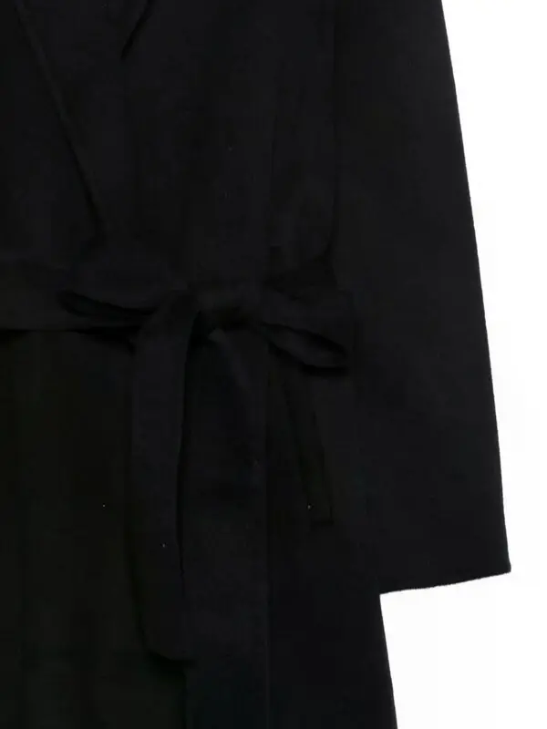 FRENKEN Belted Shawl-collar Coat