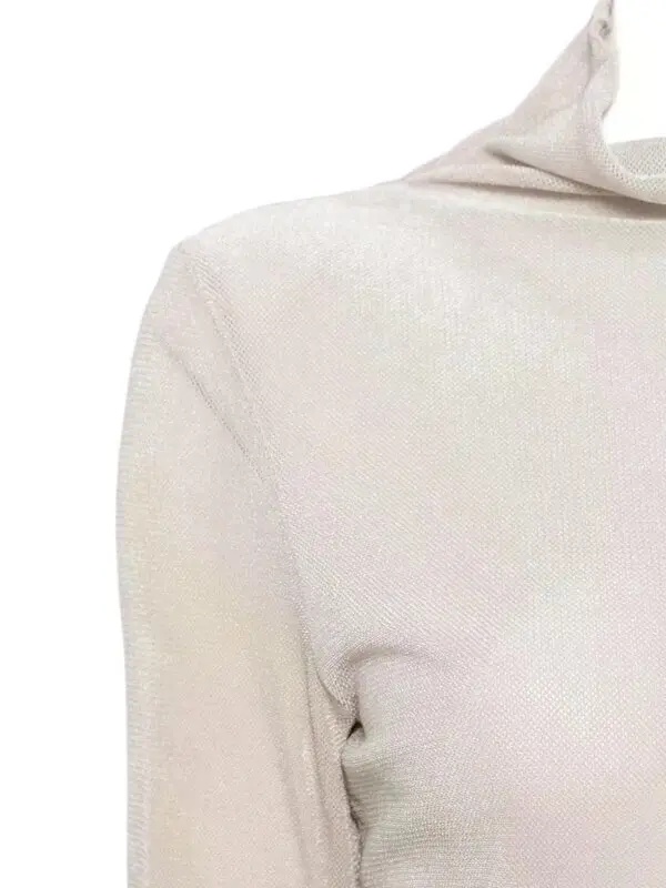 LUISA CERANO Ruched Roll-neck Top