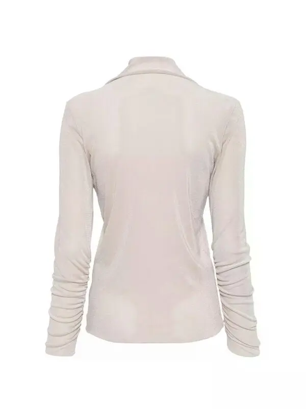 LUISA CERANO Ruched Roll-neck Top