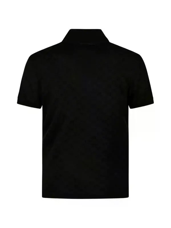 Gucci Gg Supreme Polo Shirt - Black