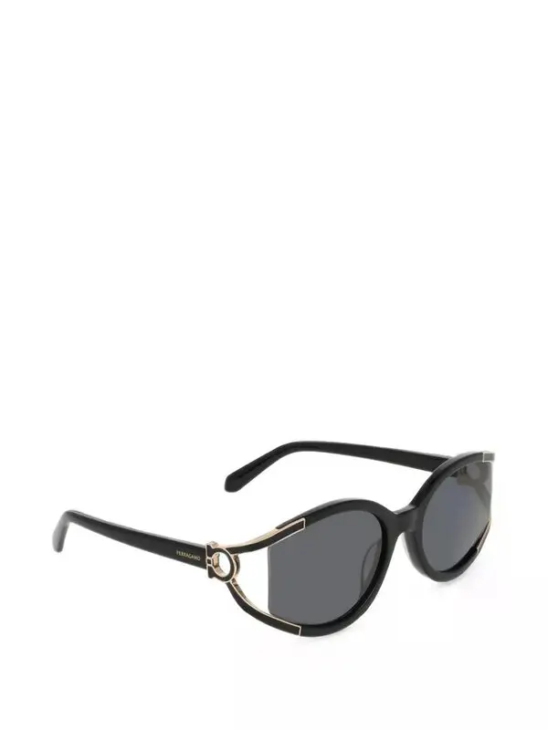 FERRAGAMO Oval-frame Sunglasses