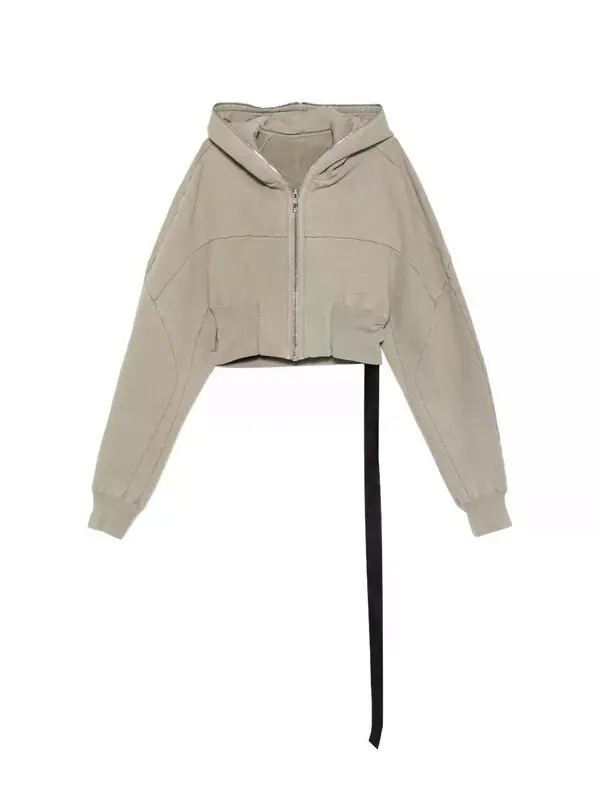 Rick Owens Cropped Zip-up Hoodie