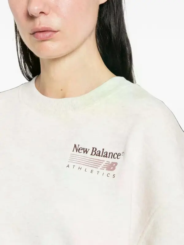 NEW BALANCE Logo-print Cropped Sweater