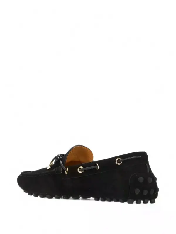 TOD'S Bow-detail Suede Loafers