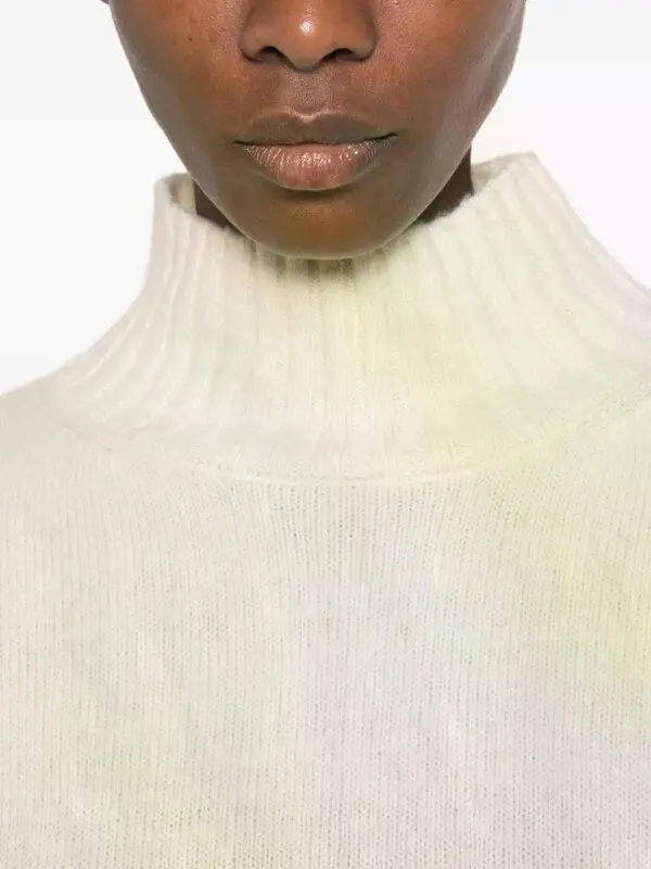 JCSOPHIE Perla Ribbed-knit Mock Neck Sweater