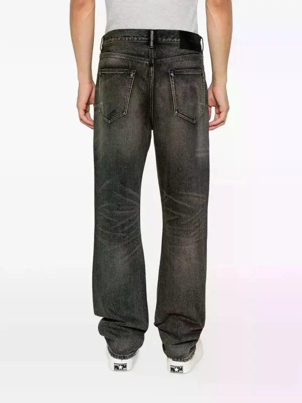 PURPLE BRAND Distressed Patchwork-detail Jeans - Black