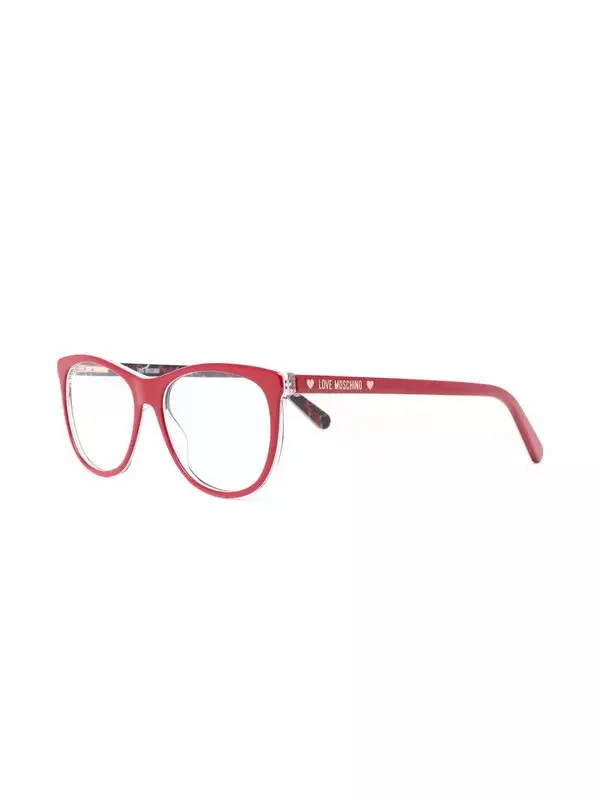 Moschino Cat-eye Logo-print Glasses