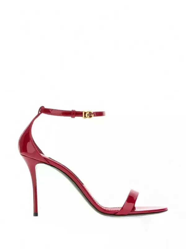 Dolce & Gabbana Patent Leather Stiletto Sandals
