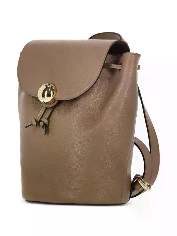 Furla Leather Drawstring Backpack