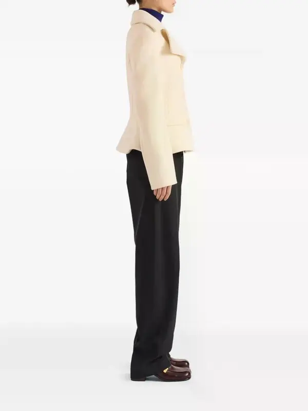 Proenza Schouler Romane Jacket In Compact Melton Wool