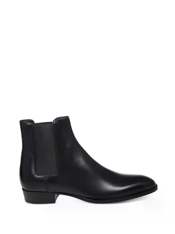 Saint Laurent Wyatt Chelsea Boots - Black