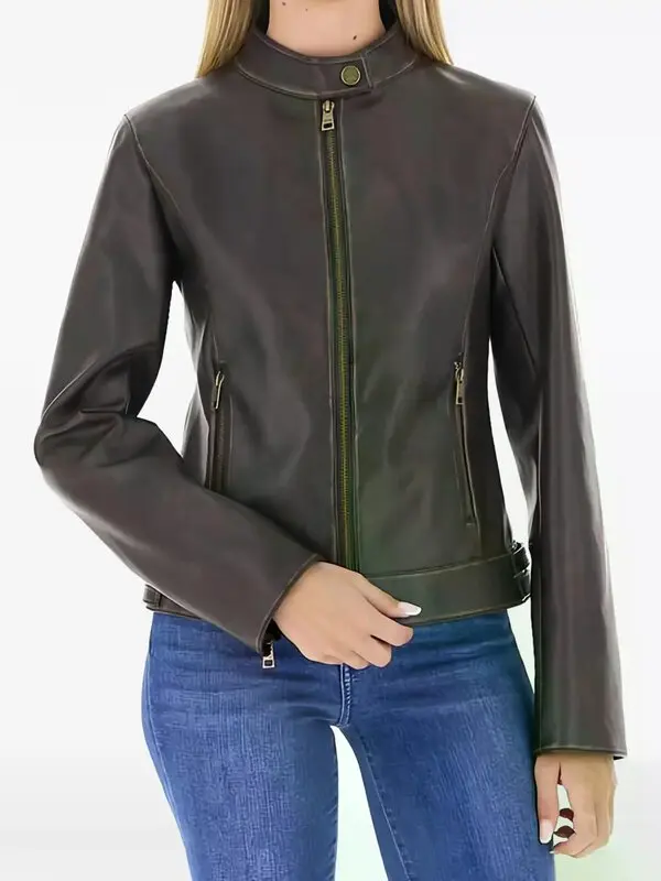 Liu Jo Coated Fabric Biker Jacket