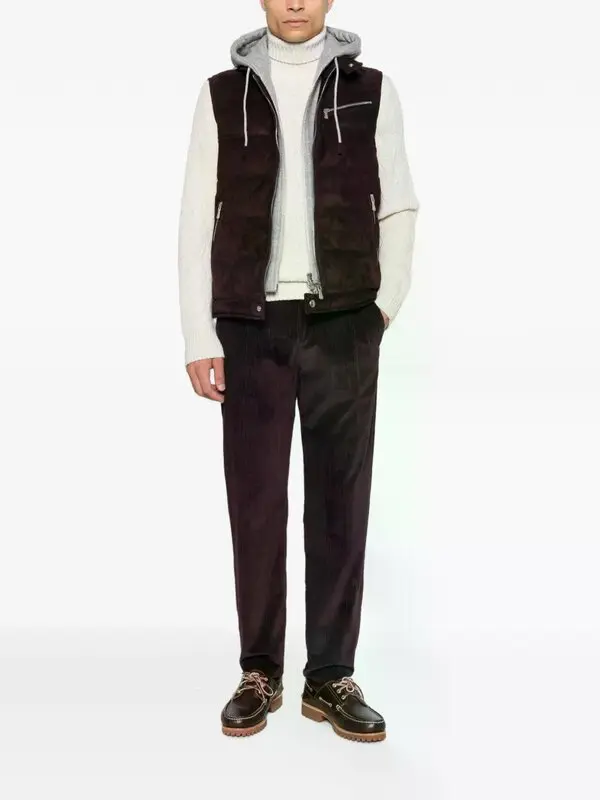Eleventy Pleated Corduroy Trousers
