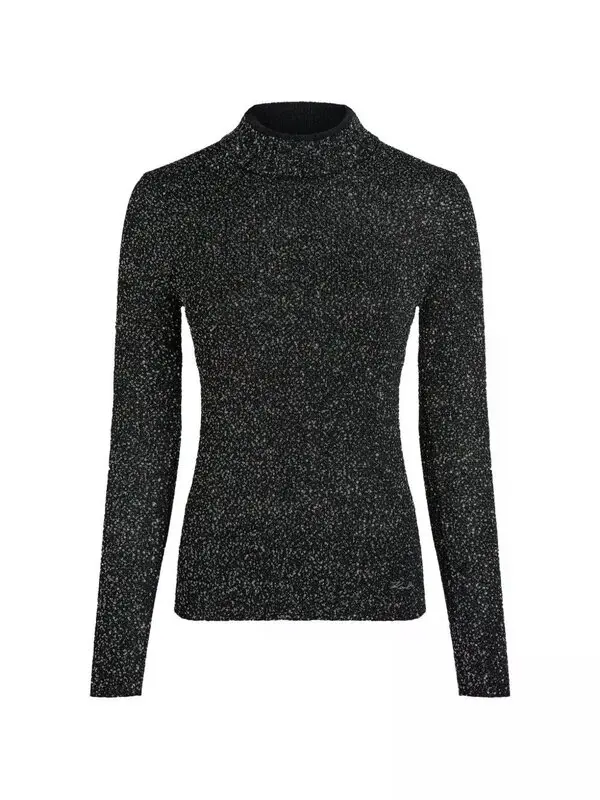 Karl Lagerfeld Sequin Knitted Top - Grey