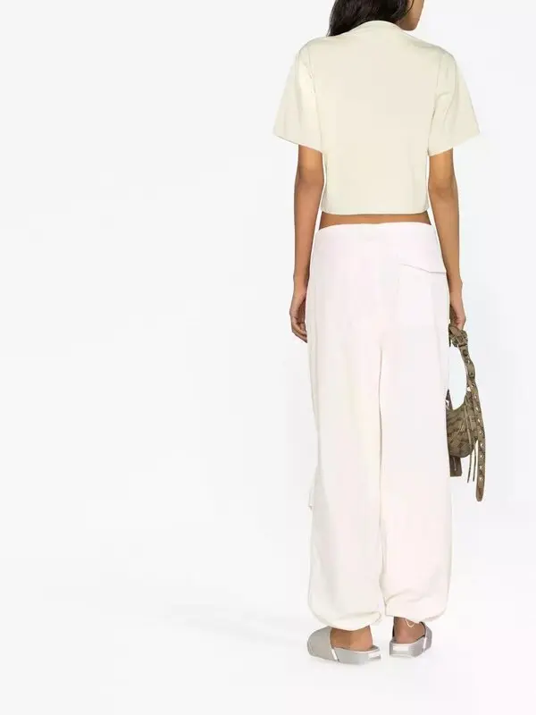 Off-White Logo-print Cropped T-shirt