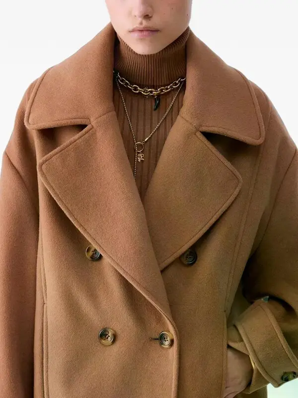 Liu Jo Short Double-breasted Wool Coat