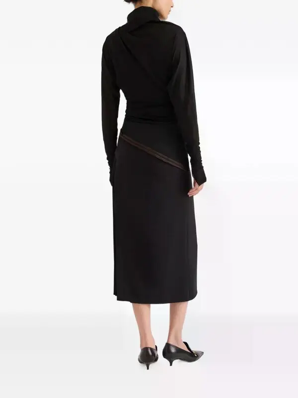 Proenza Schouler Gauzy Jersey Top - Black