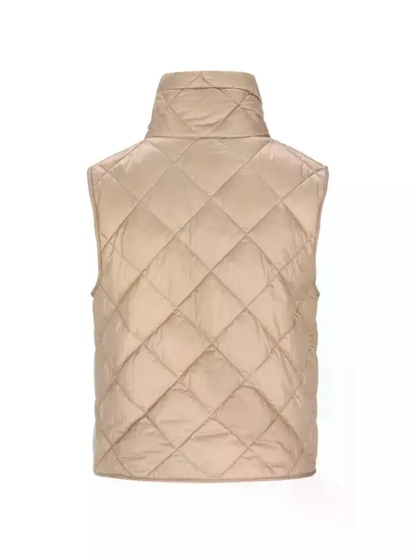 Max Mara Diamond-patterned Quilted Gilet