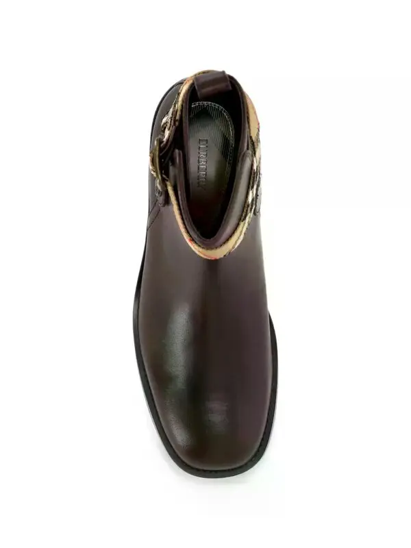Burberry Leather Huntley Boots