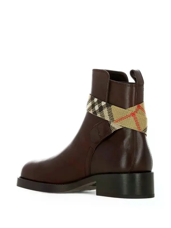 Burberry Leather Huntley Boots