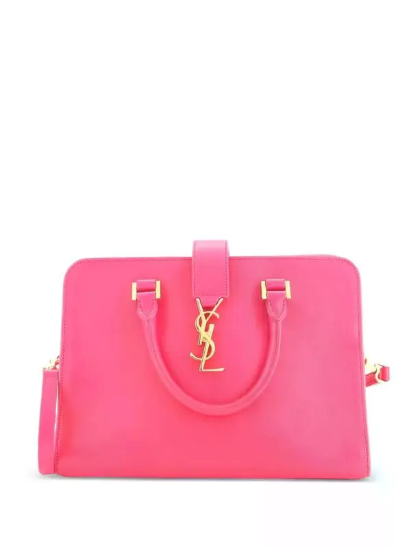 Saint Laurent Monogram Cabas Satchel - Pink