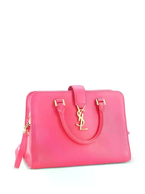 Saint Laurent Monogram Cabas Satchel - Pink