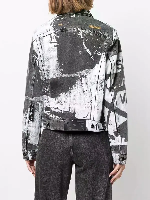 Off-White X Pablo Tomek Printed Denim Jacket