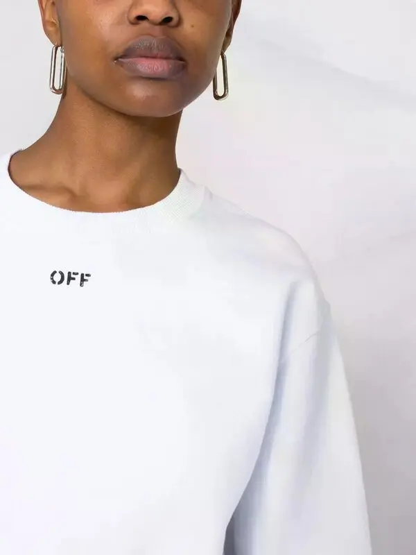 Off-White Off-stamp Cropped Sweatshirt