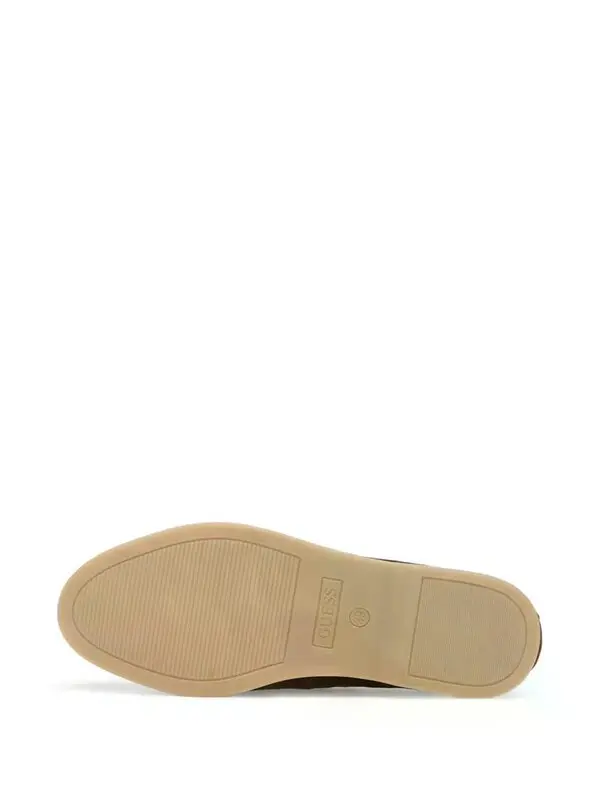 Guess Aryanai Logo-charm Suede Loafers