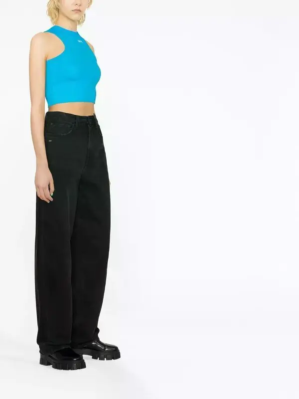 Off-White Rowing Logo-print Crop Top