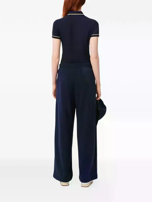Lacoste Logo-embroidered Wide-leg Track Pants
